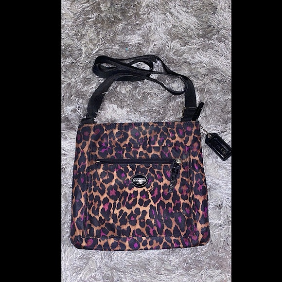 Coach | Bags | Coach Cheetah Print Cross Body Purse | Poshmark